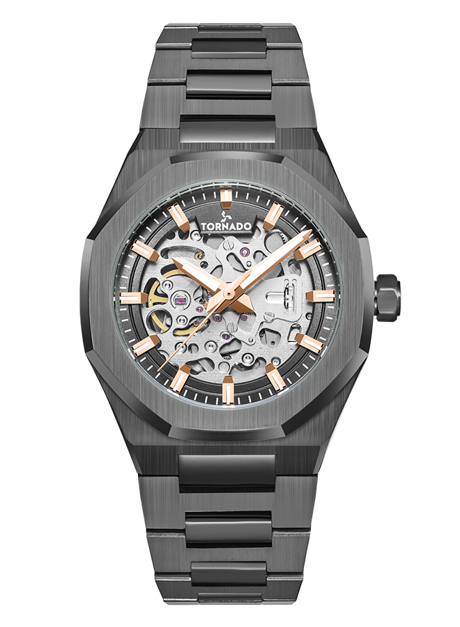 Buy AUTONOVA Automatic Watch - Grey Gun Metal, Online Watch india | Tornado watches - Tornado ...