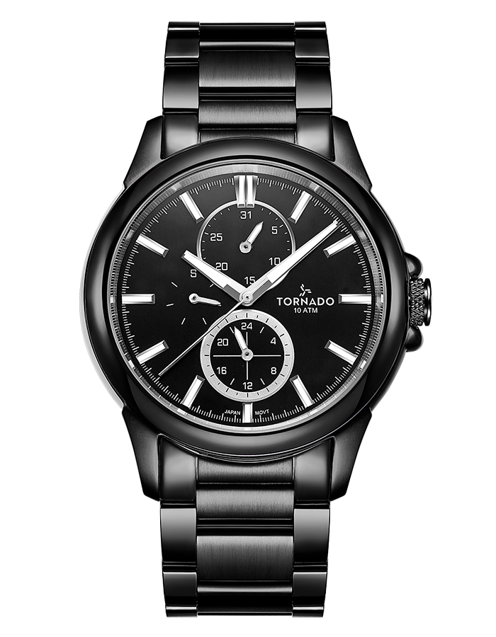 Buy CLASSIC Multi Function Watch - Grey Black, Online Watch india | Tornado watches - Tornado ...